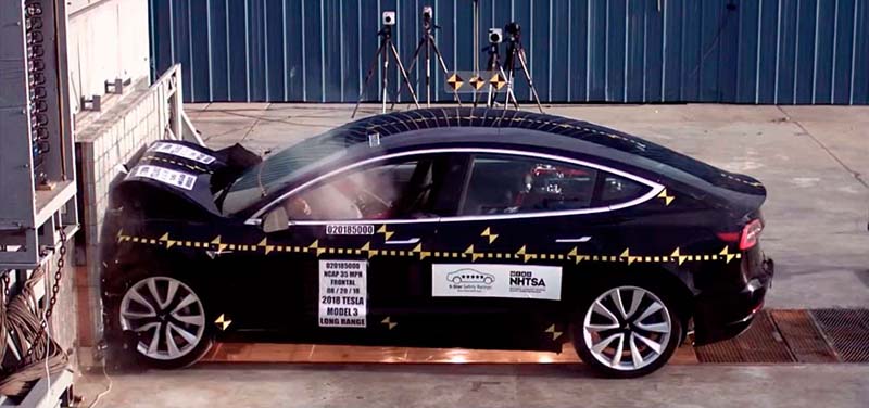 El Tesla Model 3 es el coche más seguro que ha probado la NHTSA