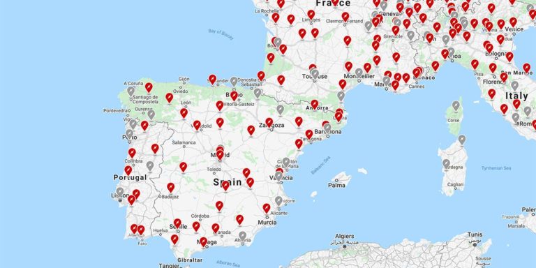 Tesla actualiza su mapa de Superchargers previstos para 2021