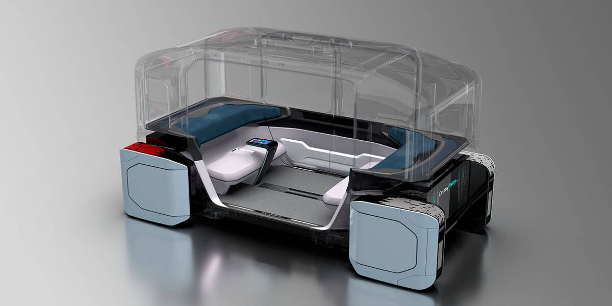 Italdesign presenta su concept autónomo Climb-E, capaz de acoplarse a ...