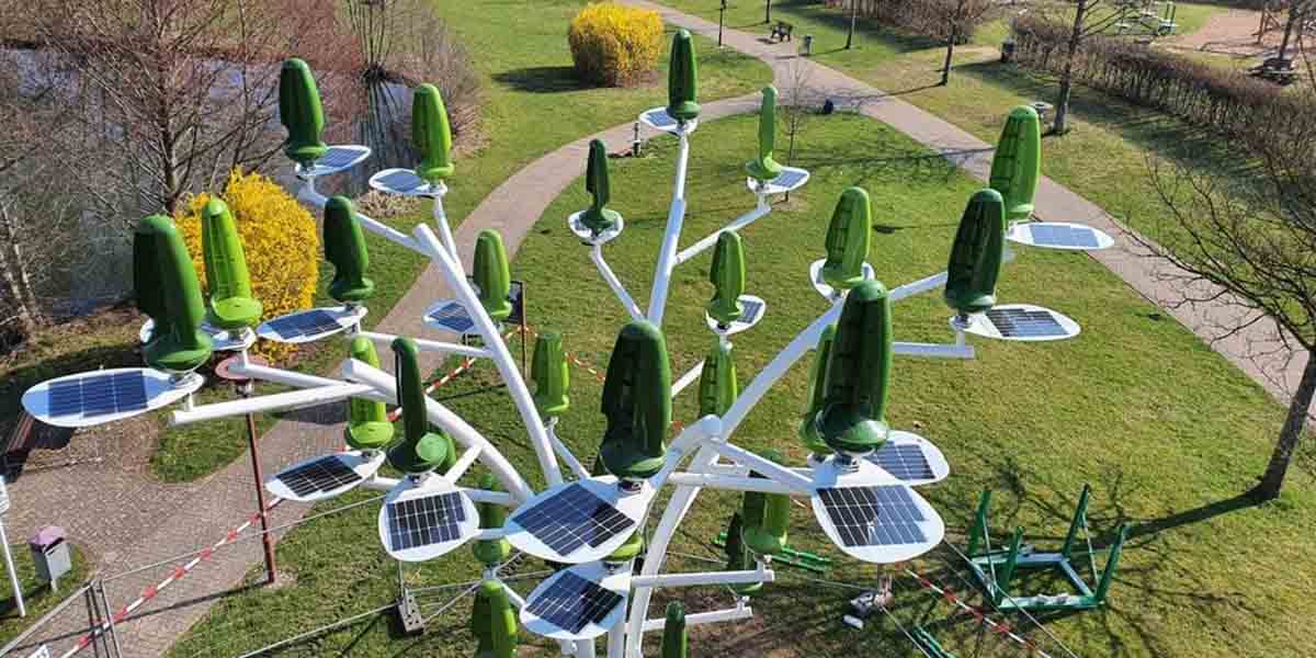 Árboles renovables, una interesante solución eólico-solar