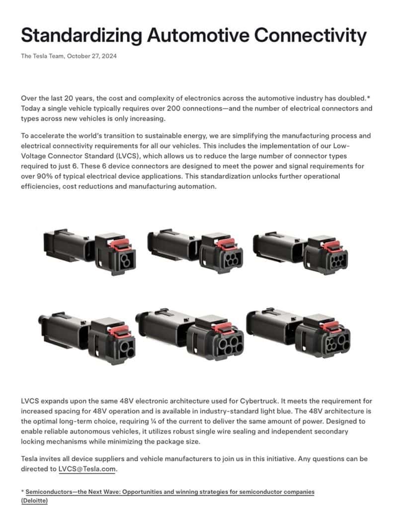 Tesla lanza un nuevo estándar para sistemas de bajo voltaje. Te ...