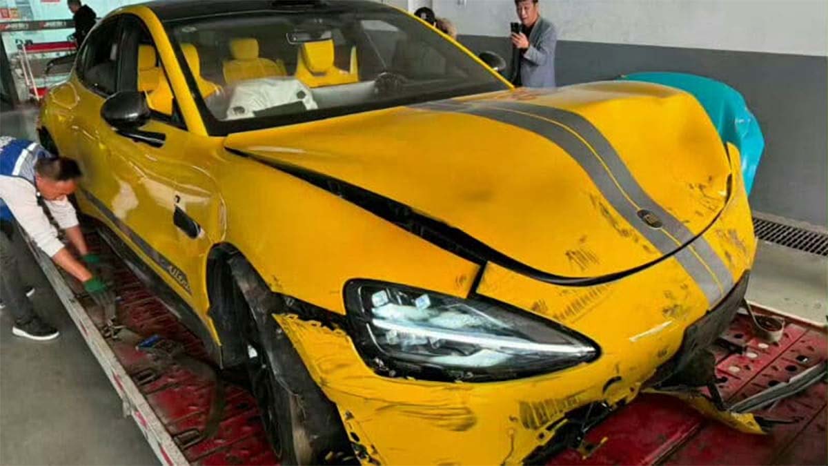 Así ha quedado el Xiaomi SU7 Ultra de 1.526 CV tras salirse de pista