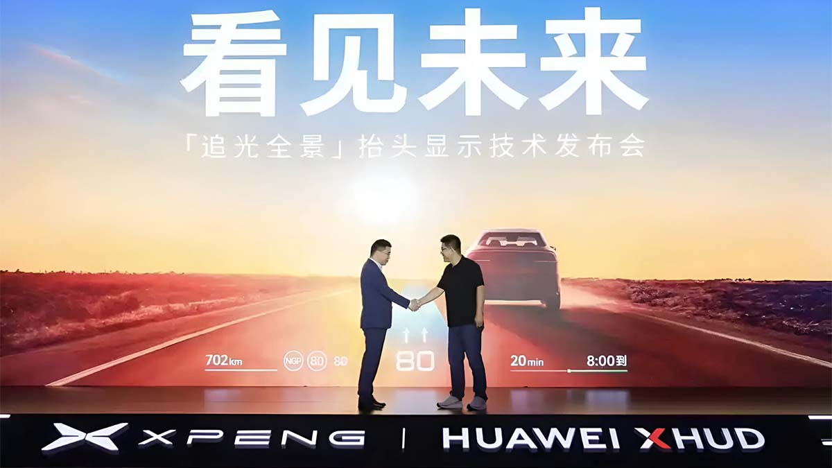 Huawei y Xpeng trabajarán en una una nueva AR-HUD para el nuevo Xpeng G7