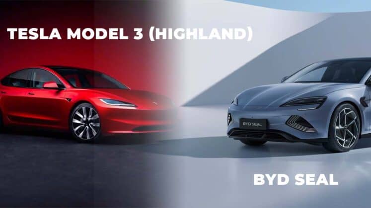 Comparativa entre el Tesla Model 3 y BYD Seal