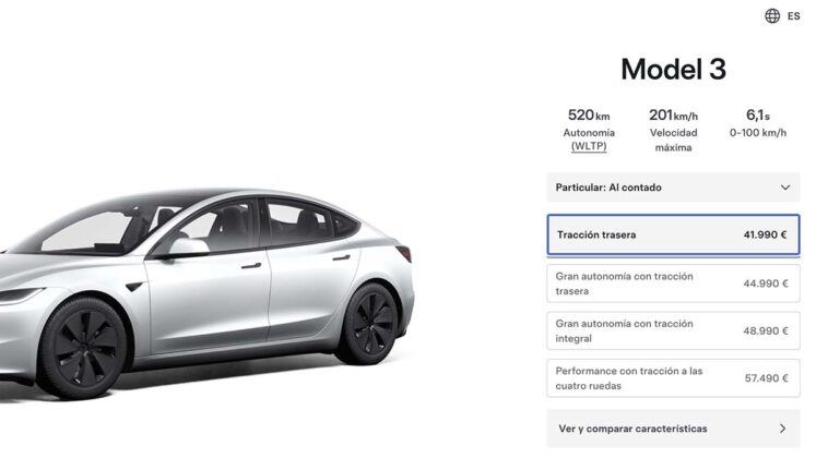 El Tesla Model 3 más barato ya no lo es tanto, sube de precio